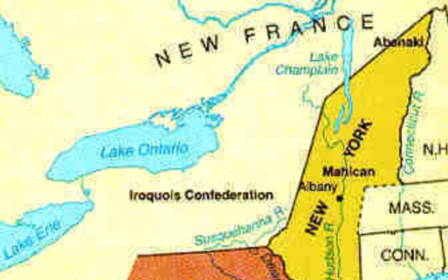 Lake Champlain Map 13 Colonies