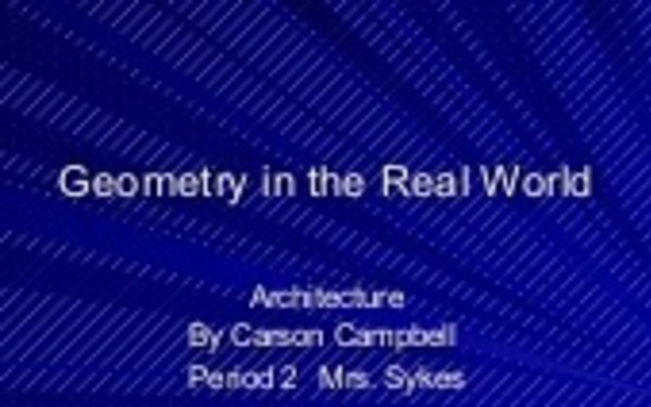 Plane In Geometry In Real Life