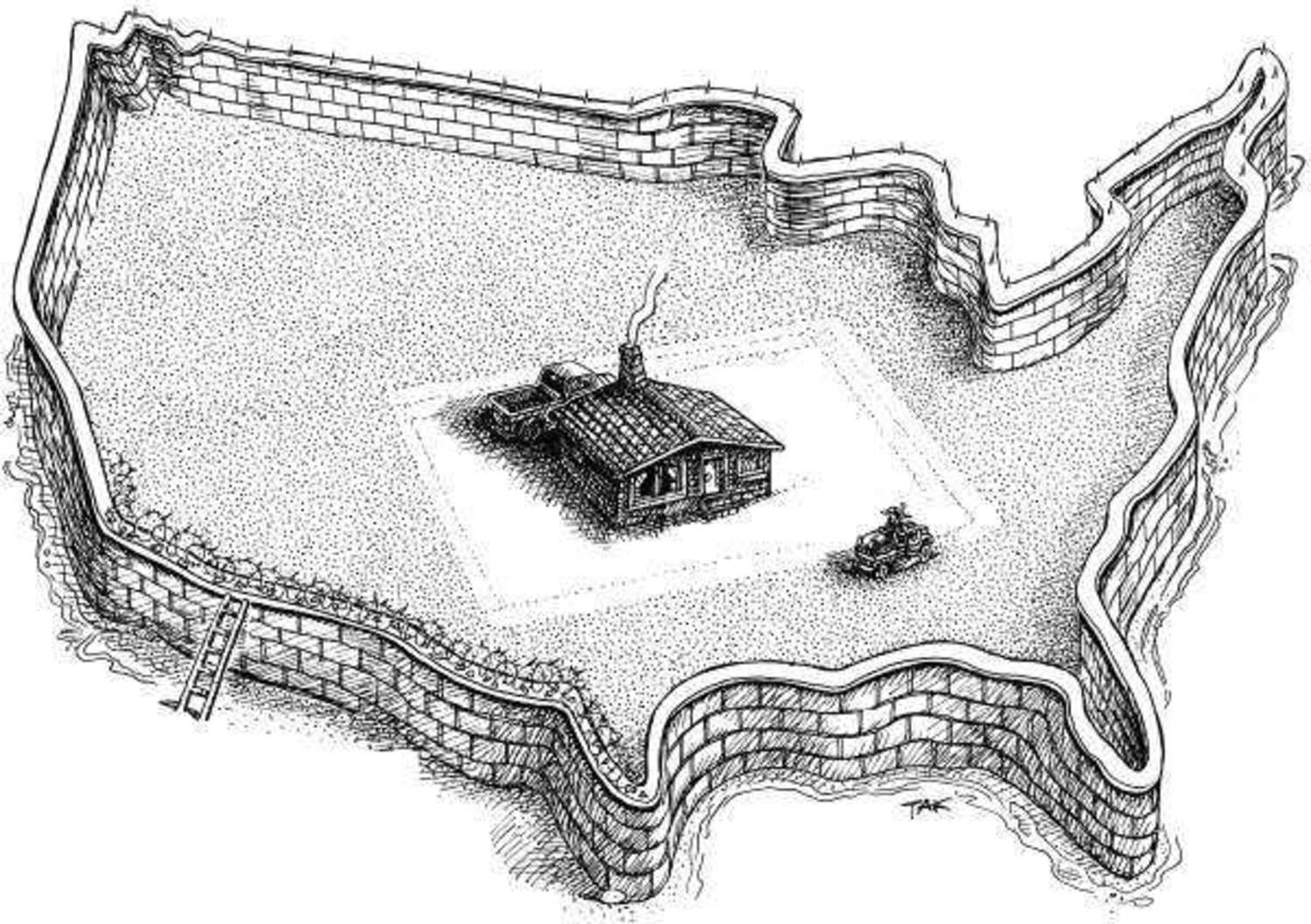 Isolationism America Political Cartoon