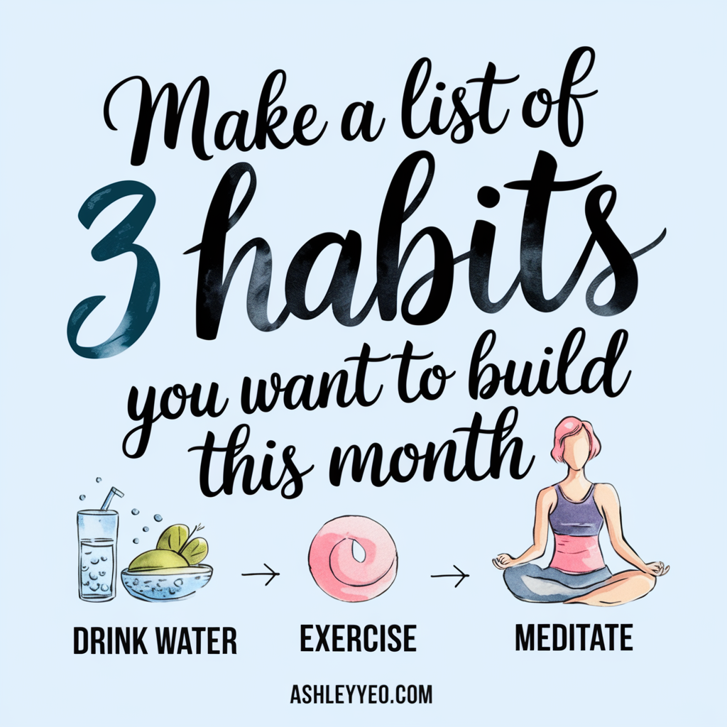 Free Habits Checklists - Ashley Yeo